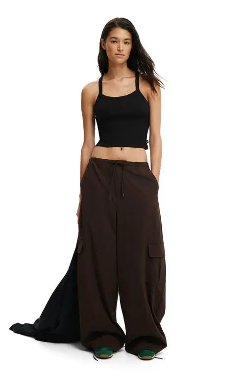 Cotton:on Active Woven Balloon Pant - French Roast