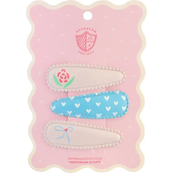 DAYDREAM SOCIETY Love Birds Printed Hair Clip Set - Assorted Pre-pack