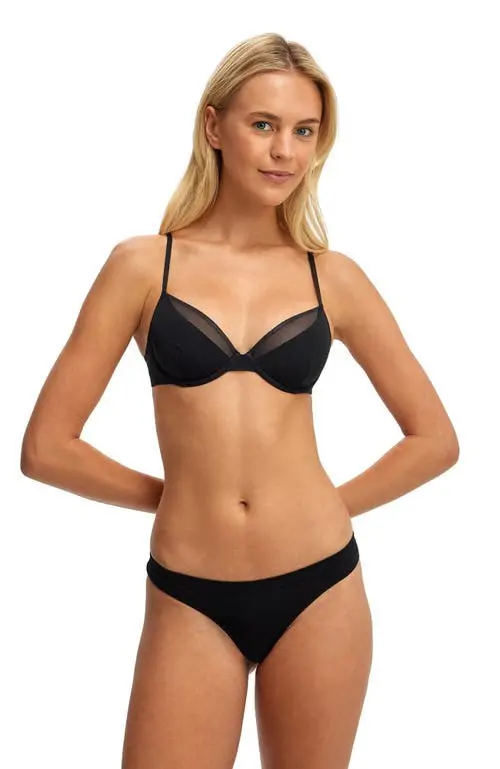 Cotton:on Double Layer Underwire Bra - Black