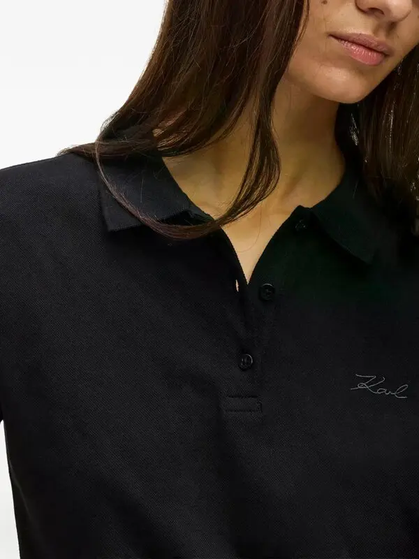 Karl Lagerfeld Classic-collar Piqué Polo Shirt