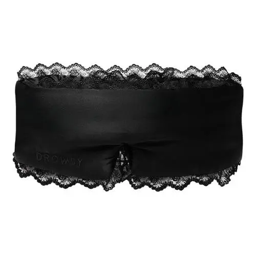 DROWSY A Paris Love Story Silk Sleep Mask - Black