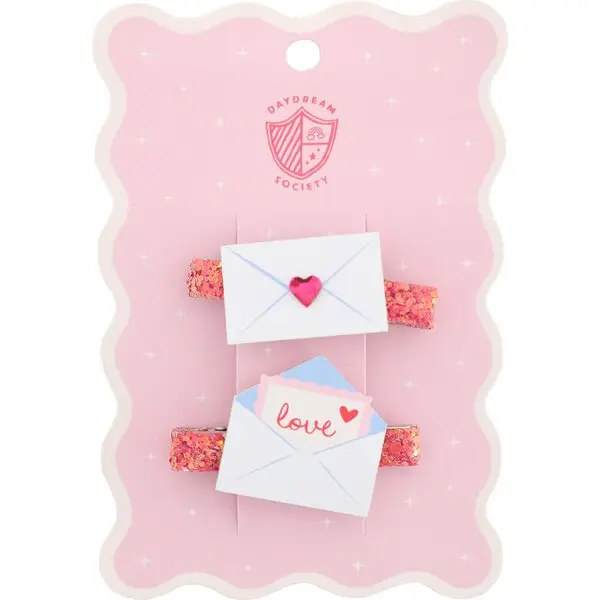 DAYDREAM SOCIETY Love Birds Love Notes Hair Clip Set - Assorted Pre-pack