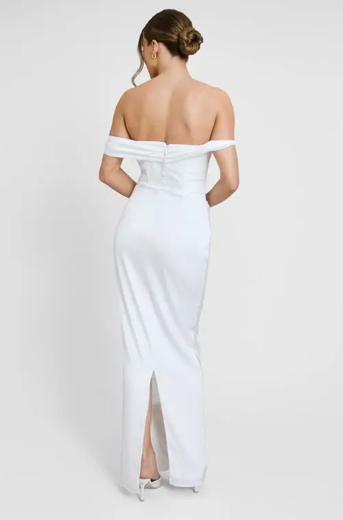 SIX STORIES Corset Maxi Dress With Twist Straps