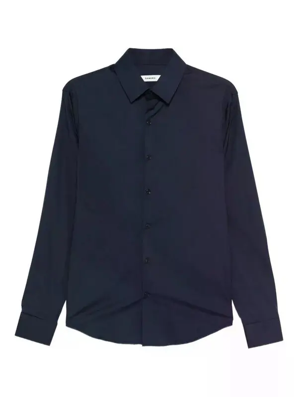 Sandro Plain Shirt - Blue