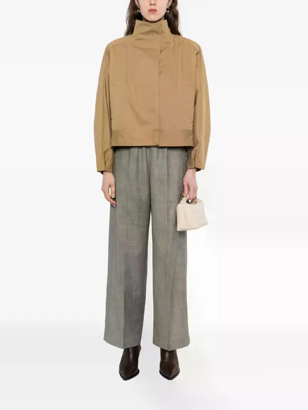 JNBY Jacquard Wide-leg Trousers - Grey