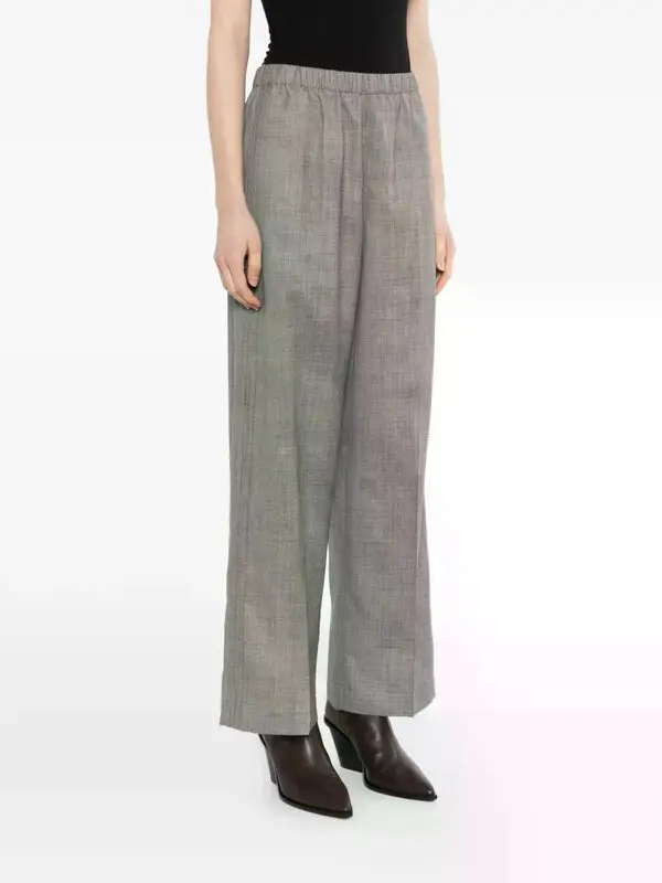 JNBY Jacquard Wide-leg Trousers - Grey