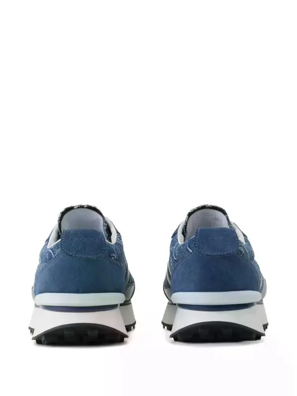 LANVIN Panelled Patterned Sneakers - Blue