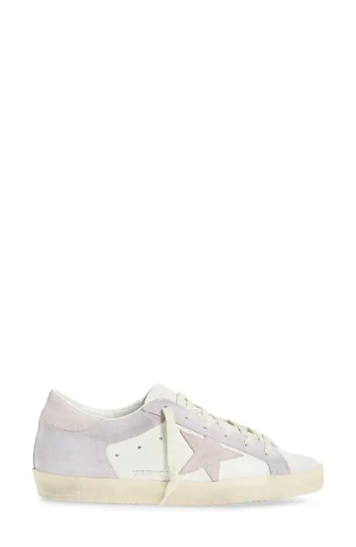 GOLDEN GOOSE Super-star Low-top Sneaker - White/lilac/light Rose