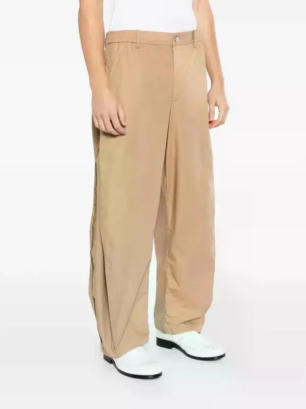 CROQUIS Tapered Drawstring Trousers - Neutrals