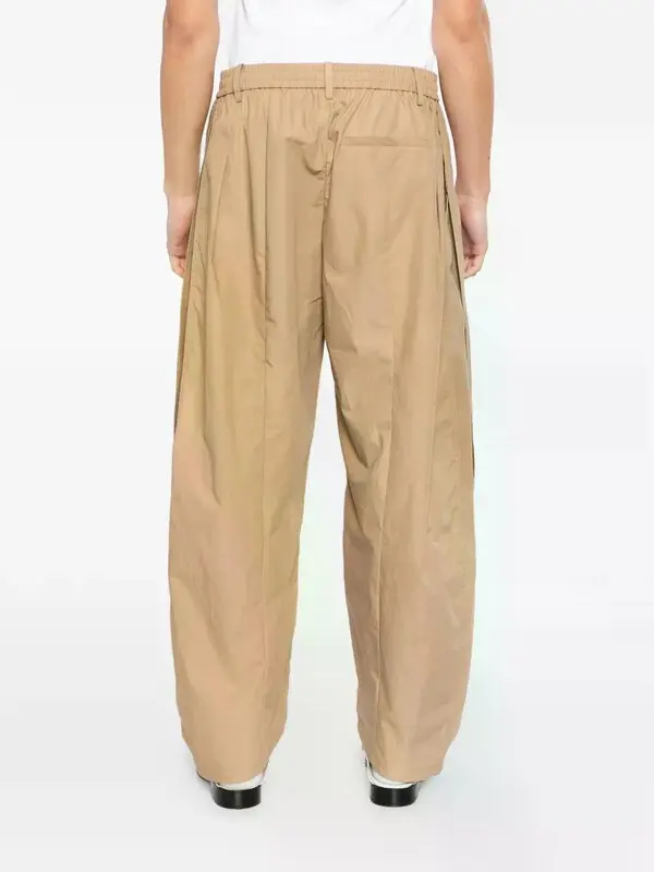 CROQUIS Tapered Drawstring Trousers - Neutrals
