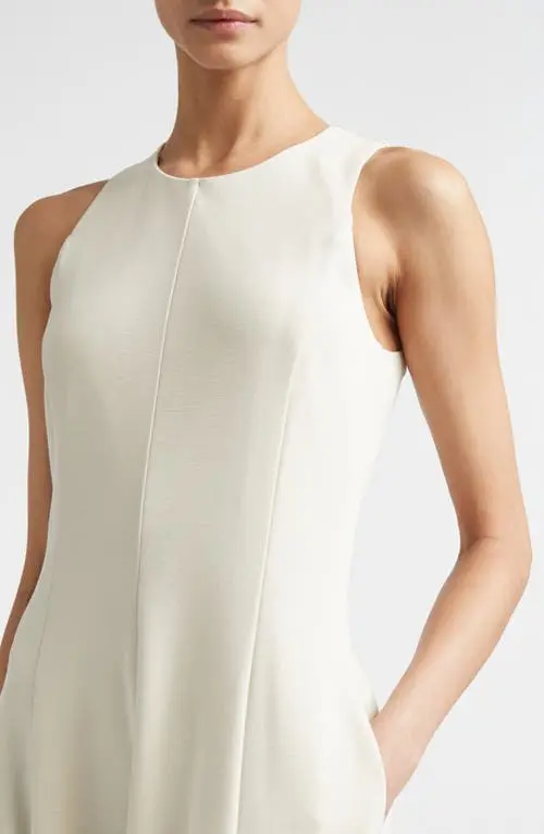 Eleventy Open Knit Sleeveless Maxi Sweater Dress - Sand