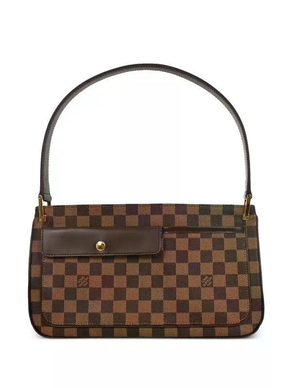 LOUIS VUITTON Aubagne Checked Shoulder Bag