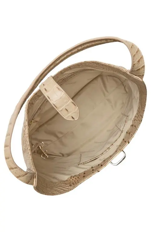 Brahmin Gwynne Croc Embossed Leather Shoulder Bag