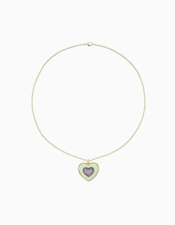 EMILY P. WHEELER Rock Heart Pendant Necklace