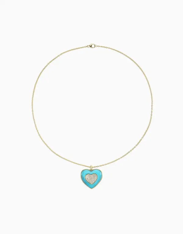 EMILY P. WHEELER Rock Heart Necklace