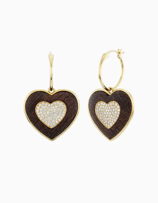 EMILY P. WHEELER Rock Heart Earrings - One-color