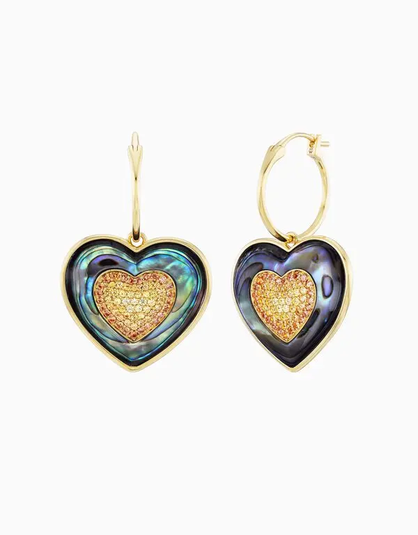 EMILY P. WHEELER Rock Heart Earrings - One-color