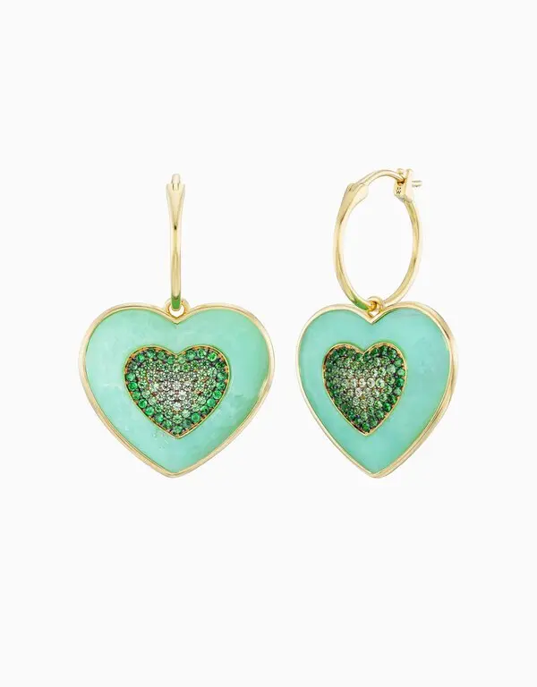 EMILY P. WHEELER Rock Heart Earrings - One-color