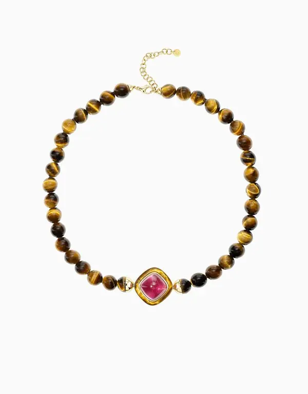 EMILY P. WHEELER Rubellite Cabochon Necklace - One-color