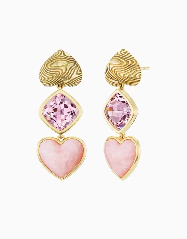 EMILY P. WHEELER Ripple Heart Drop Earrings - One-color