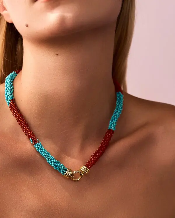 EMILY P. WHEELER Beaded Rope Necklace - Red