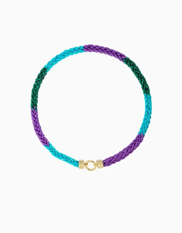 EMILY P. WHEELER Beaded Rope Necklace - Blue