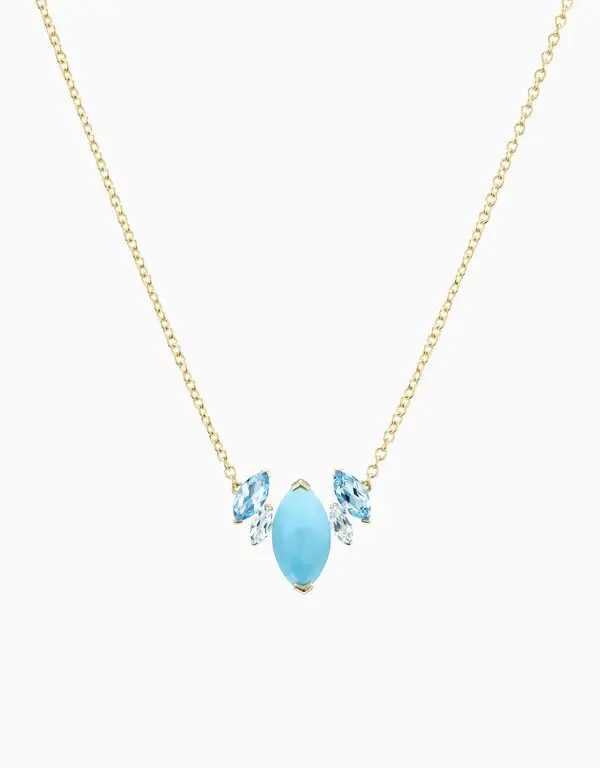 EMILY P. WHEELER Batik Turquoise And Topaz Necklace - One-color