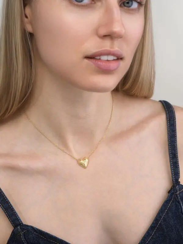 EMILY P. WHEELER Ripple Heart Necklace