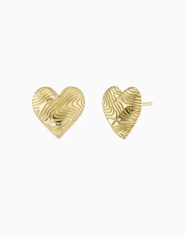 EMILY P. WHEELER Ripple Heart Stud Earrings - One-color