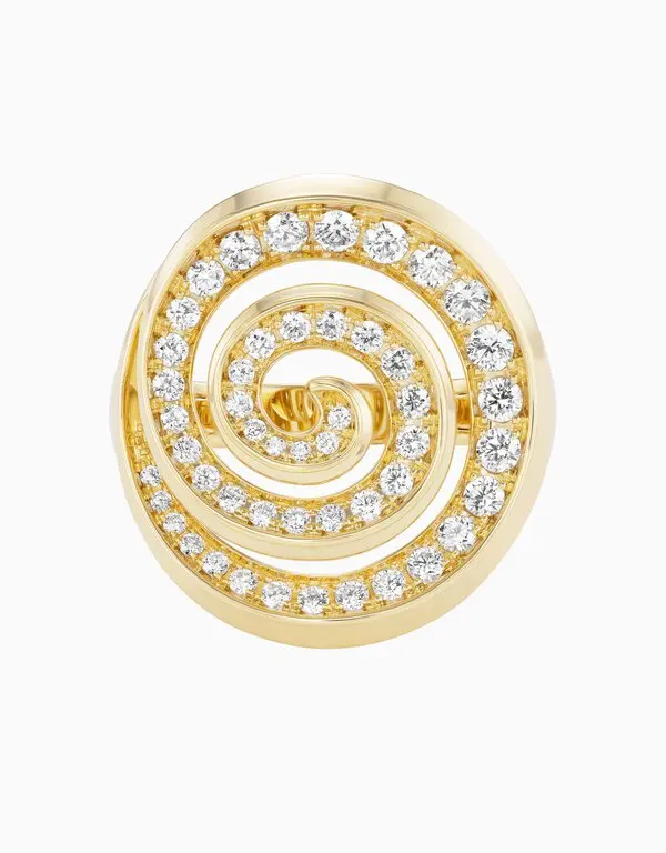 EMILY P. WHEELER 18k Yellow Gold Spiral Diamond Ring - One-color