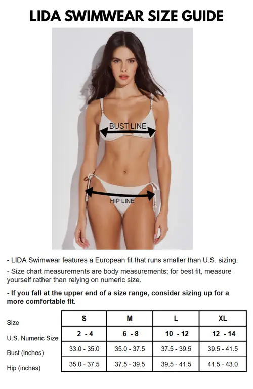 LIDA SWIMWEAR Eleni Bikini Crop Top - Lilac