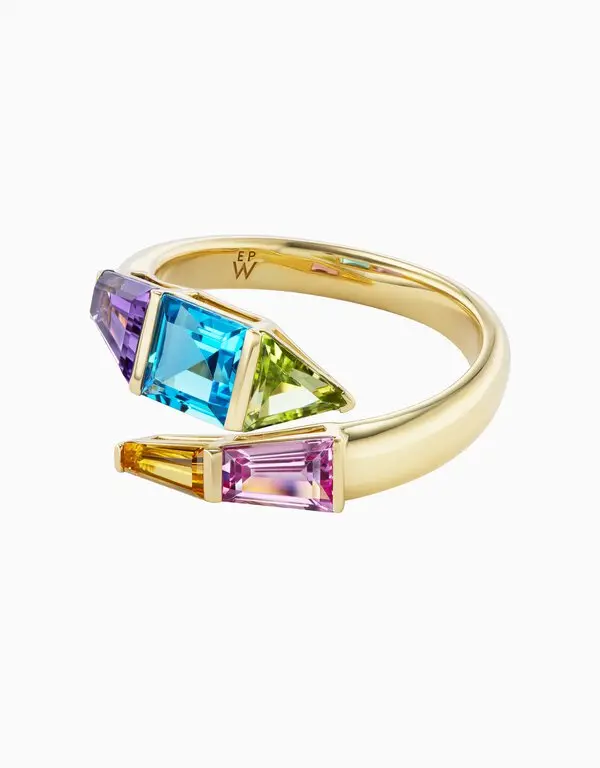EMILY P. WHEELER Helix Gemstone Ring
