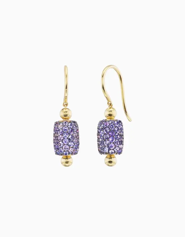 EMILY P. WHEELER Barrel Drop Earrings - Purple