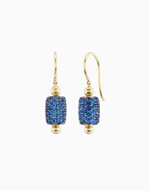 EMILY P. WHEELER Barrel Drop Earrings - Blue