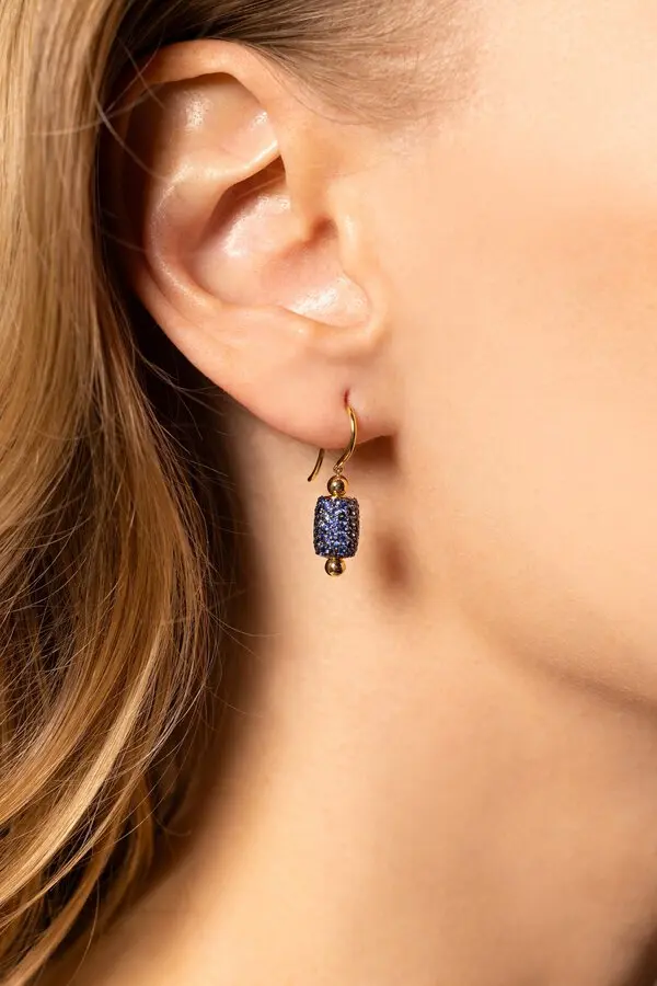 EMILY P. WHEELER Barrel Drop Earrings - Blue