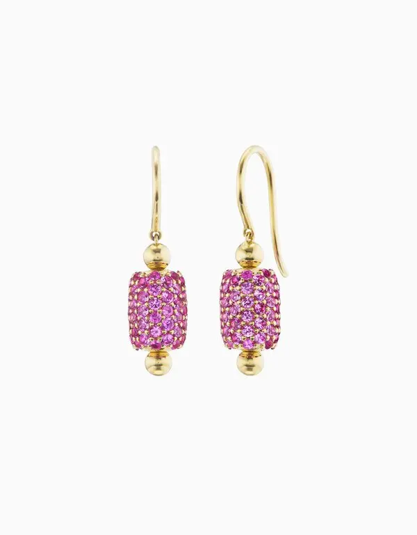 EMILY P. WHEELER Barrel Drop Earrings - Pink