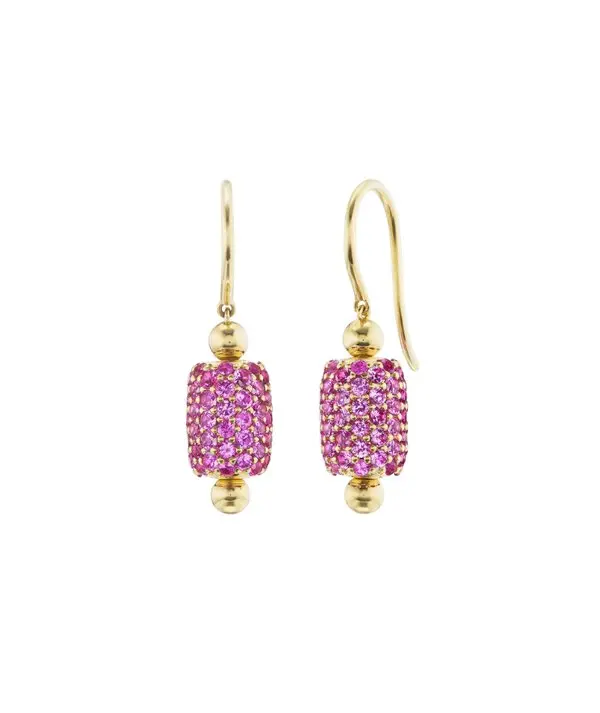 EMILY P. WHEELER Barrel Drop Earrings - Pink