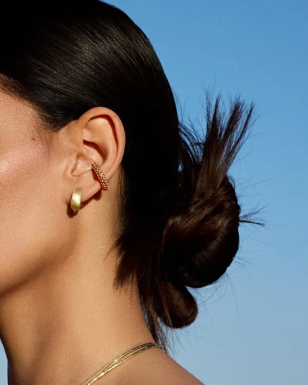 EMILY P. WHEELER Citrus Sapphire Ear Cuff - Orange