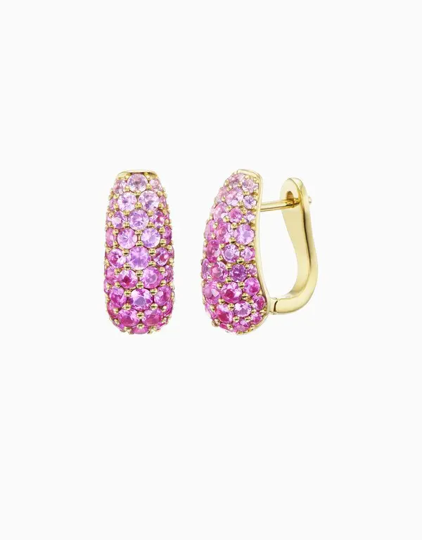 EMILY P. WHEELER Holly Hug Hoop Earrings - Pink