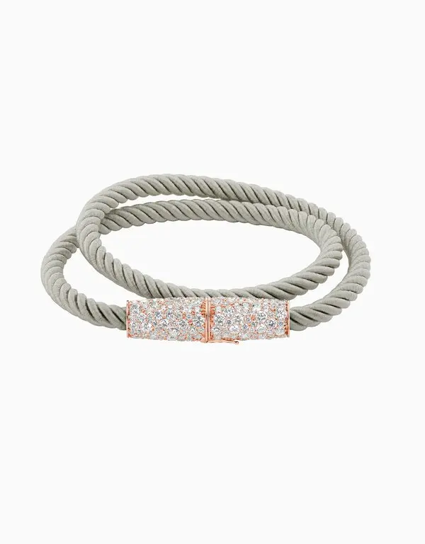 EMILY P. WHEELER Silk Wrap Bracelet - White
