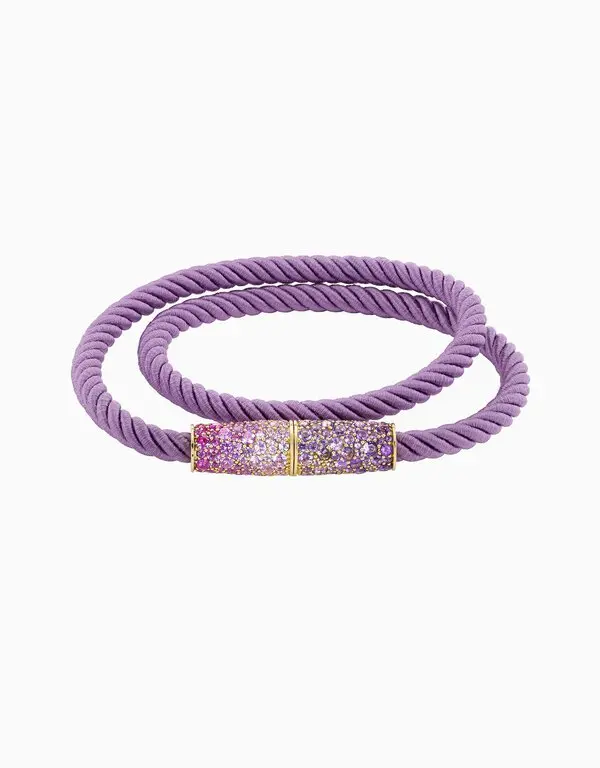 EMILY P. WHEELER Silk Wrap Bracelet - Purple