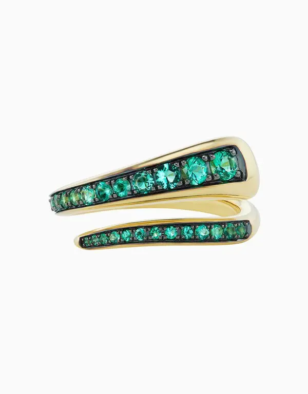 EMILY P. WHEELER 18k Yellow Gold And Emerald Wrap Ring - One-color