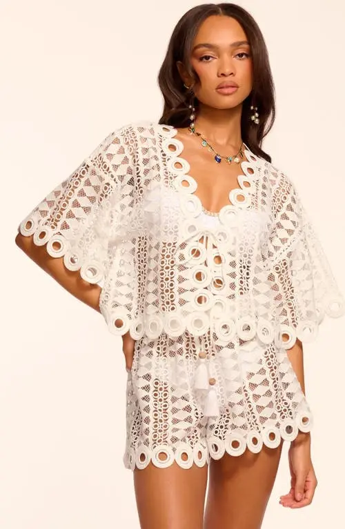 Ramy Brook Hilda Lace Cover-up Shorts