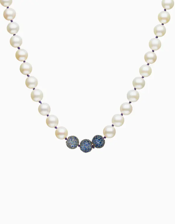 EMILY P. WHEELER Pearl And Sapphire Layered Necklace - White