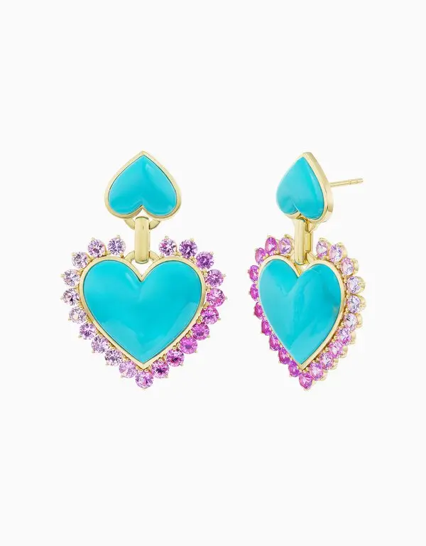 EMILY P. WHEELER Queen Of Hearts Earrings - Pink
