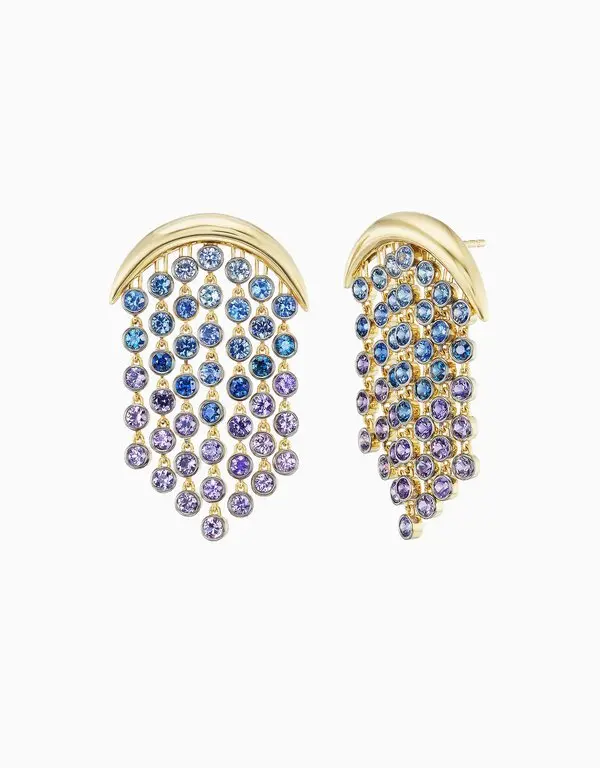 EMILY P. WHEELER Fringe Earrings - Purple