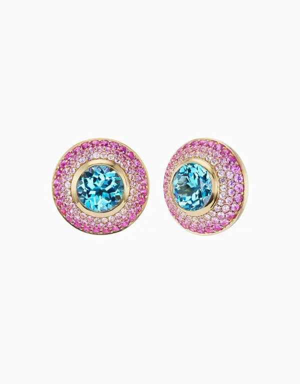 EMILY P. WHEELER Ombré Button Stud - One-color