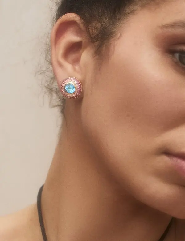 EMILY P. WHEELER Ombré Button Stud