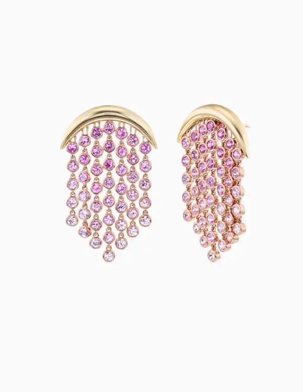 EMILY P. WHEELER Fringe Sapphire Earrings - Pink