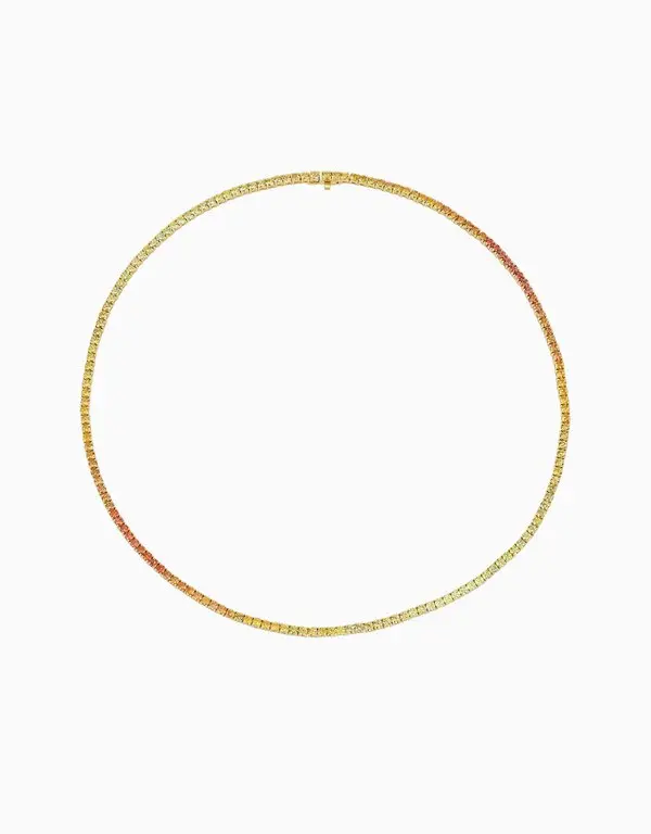 EMILY P. WHEELER Ombre Tennis Necklace - Yellow